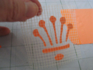 Magic Mesh as "transfer film" for paper projects