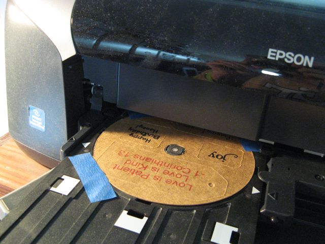 Print on chipboard in your CD tray