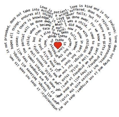 Cool text tricks for your Valentines Day projects