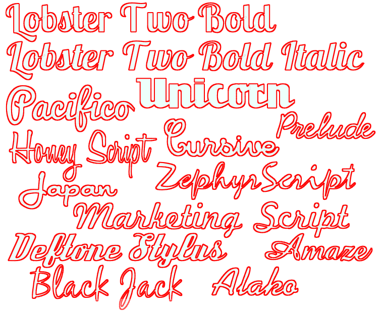 Cursives for Diecutters