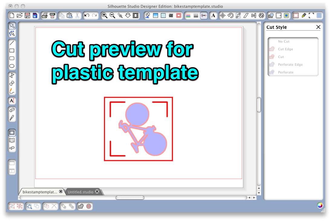 Stamp and cut with a Silhouette