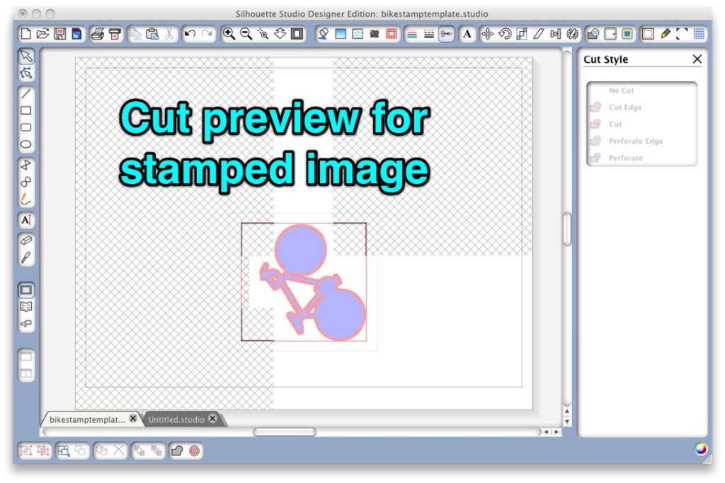 Stamp and cut with a Silhouette