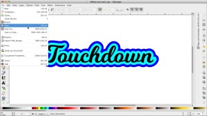 Offset text In Inkscape the easy way