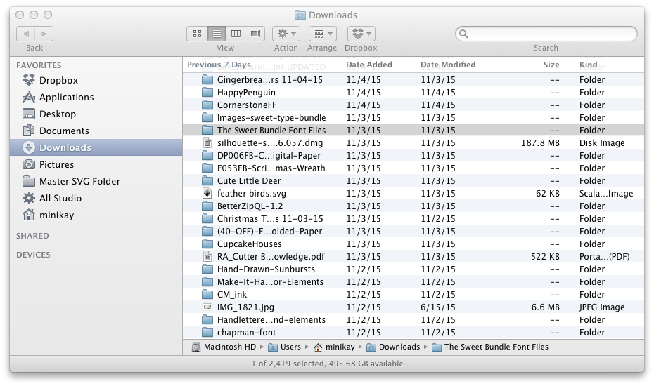 Mac tip: Quick font bundle installation